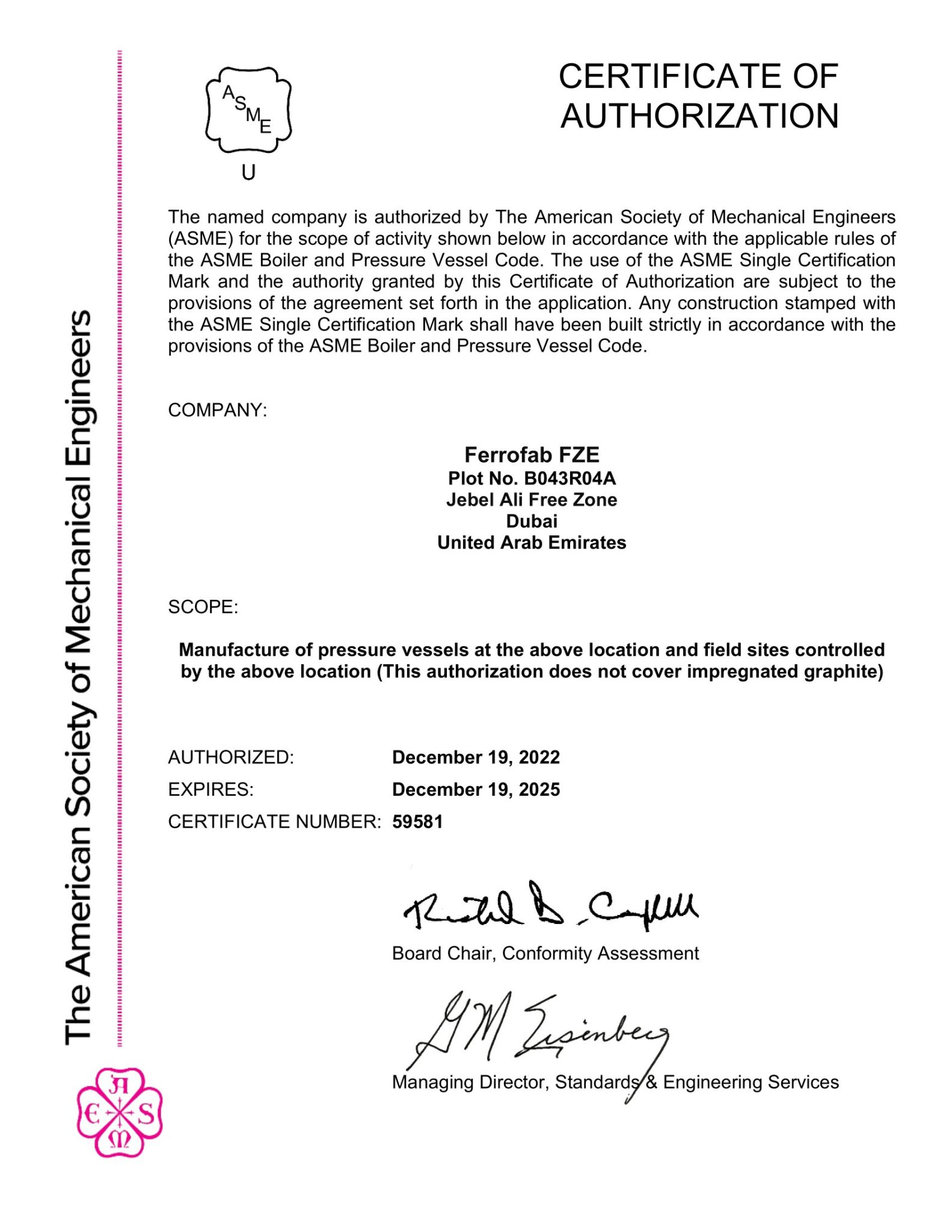 Quality, Health, Safety and Environment - Ferrofab FZE